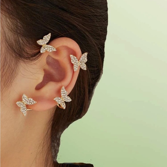 Jewelry | Bling Bling Butterflies Ear Wrap | Poshmark